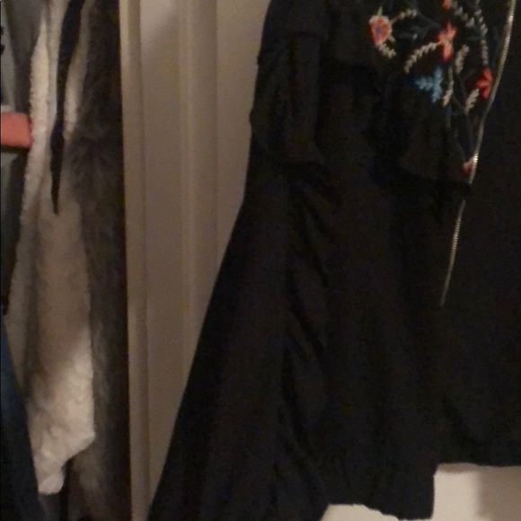 Zara | Jackets & Coats | Zara Ruffled Embroidered Jacket | Poshmark